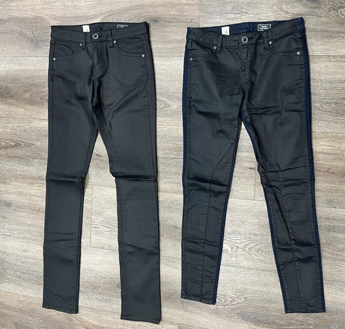 Volcom Stix Skinny Fit Black or Pistol Shorty Legging Fit Jeans Pants 7 ...