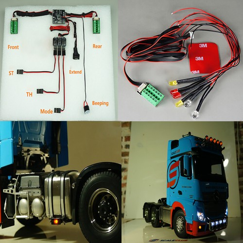 Light Kit Lights Set for Tamiya 1/14 RC Trailer Tractor Cargo Truck ...