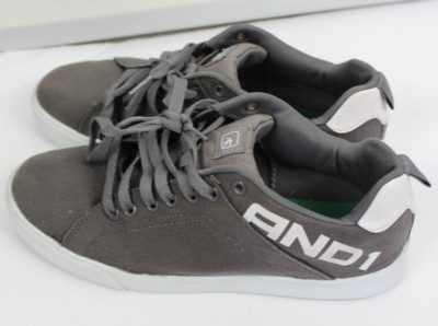 And1 Gray Canvas Men's Sneakers Low Skate Shoes Size 9 | eBay