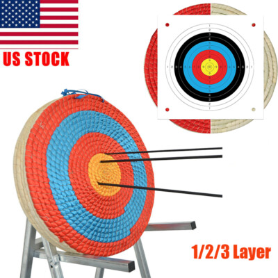 50cm Archery Straw Target Board Solid Bow Arrow Shooting Practice ...