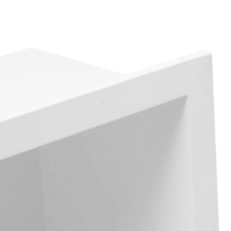 Recessed Shower Storage Shelf Stainless Steel White Bathroom Shower ...