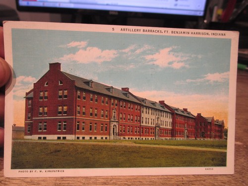 K9 Old INDIANA Postcard Indianapolis Fort Benjamin Harrison Artillery ...