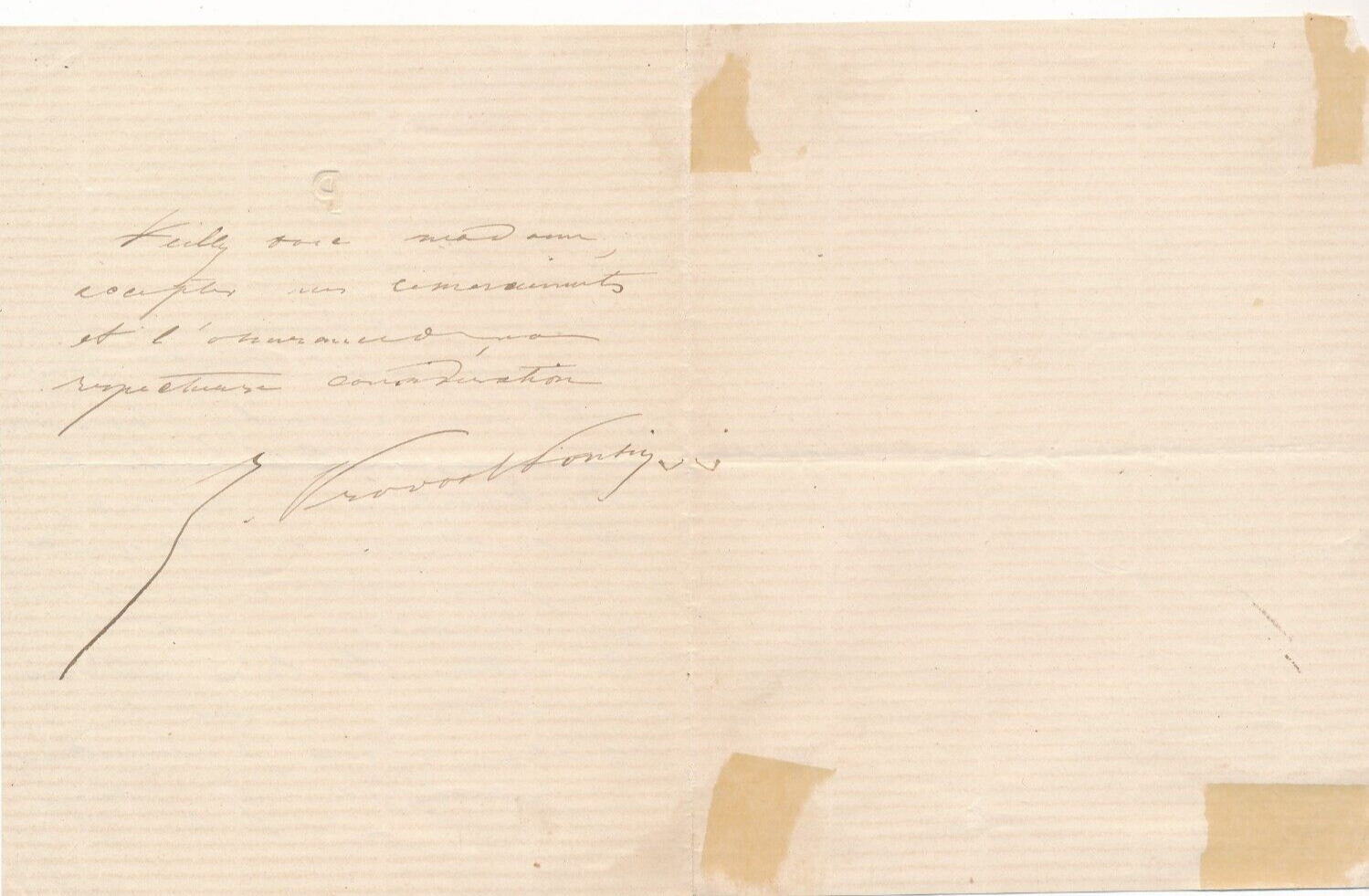 Adélaïde Zélia PONSIN Provost 2 lettres autographes Lady Tartuffe 2 ...