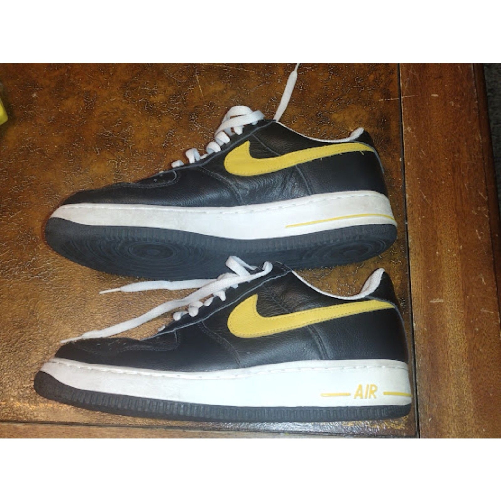 Men's Nike Air Force 1 06 Low Black Gold Fraternity 6… - Gem