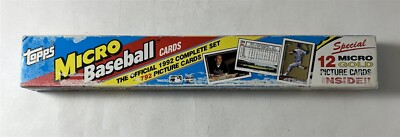 1992 Topps Baseball Micro Official Cards Complete Set (792/792) D2 | eBay