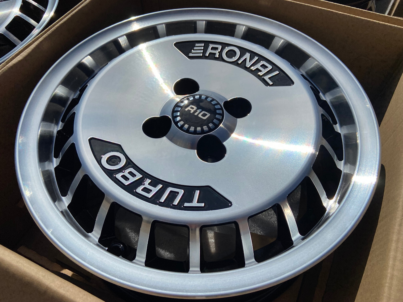 4x Neu RONAL R10 Turbo 7x15 4x100 ET:28 VW Golf 1 2 Scirocco Jetta ...