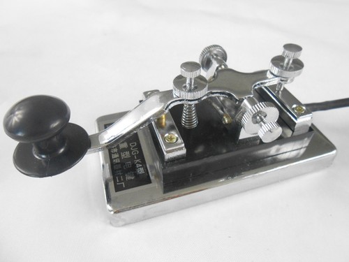 MORSE CODE Ham Shortwave Radio CW Morse Telegraph Key K4 Heavy Hand Key ...