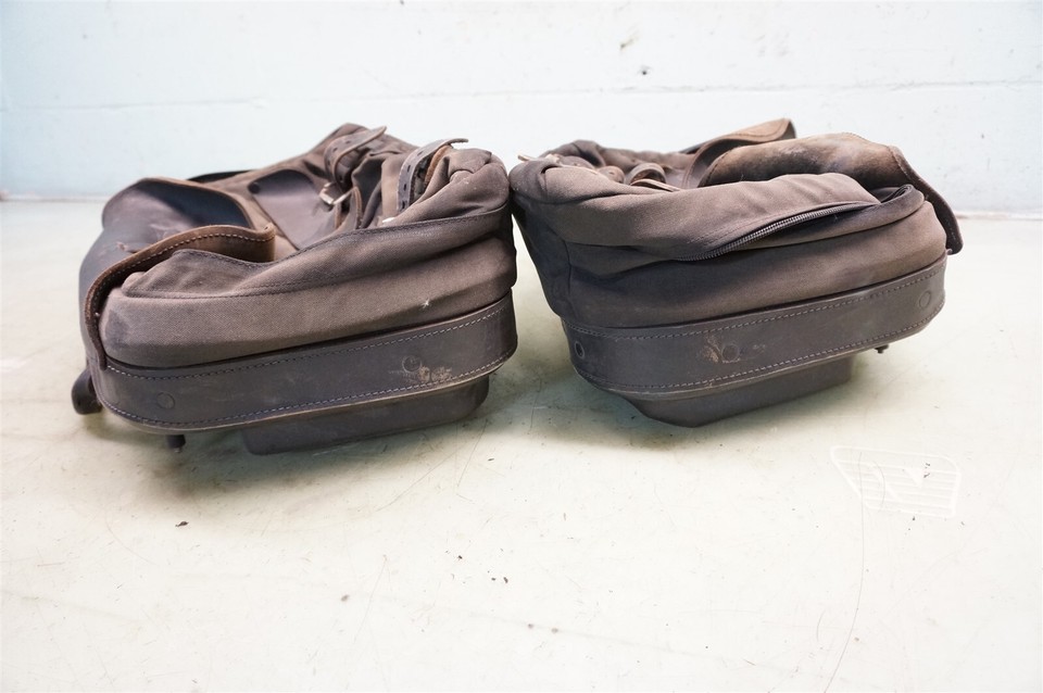 Harley FXRS Convertible saddlebags FXR bags canvas/leather FXRT FXRP ...