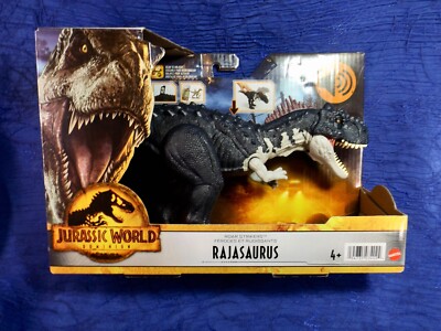 Dinosaur Jurassic World Dominion Rajasaurus Figure Roar Strikers Action ...