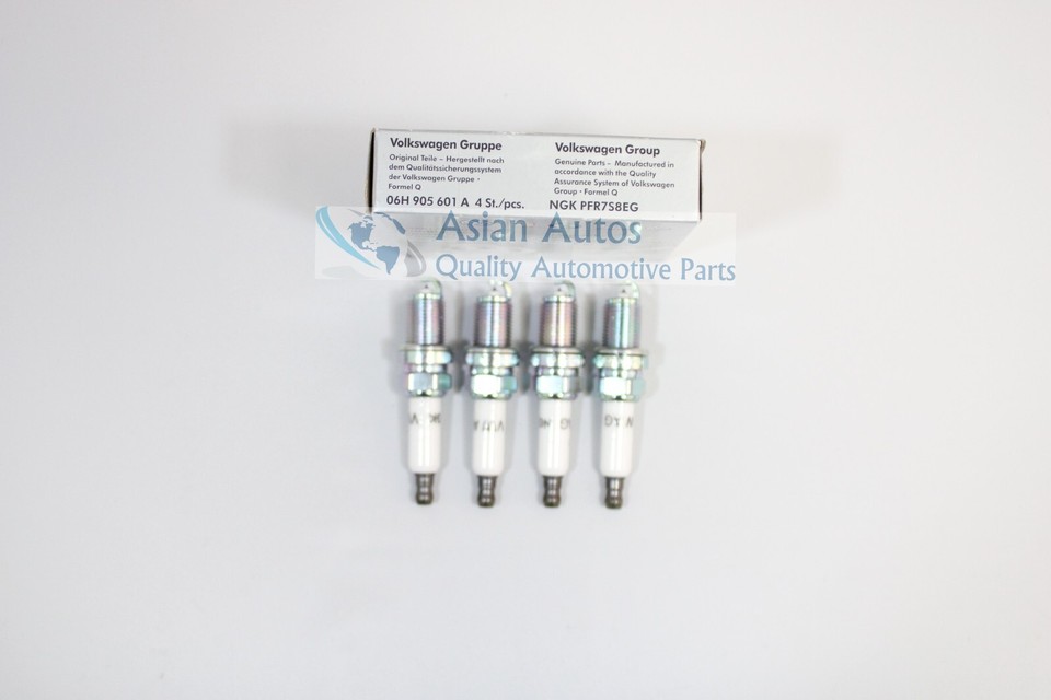 NGK Spark Plugs 4 x 1675 (PFR7S8EG) / 06H905601A For Audi A5 Quattro 2 ...