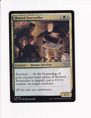 MAGIC THE GATHERING MTG DUSKMOURN SHREWD STORYTELLER | eBay