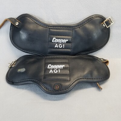 Vintage Cooper Ice Hockey Ankle Guards AG 1 Leather Made in Canada | eBay
