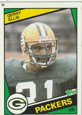 FREE SHIPPING-MINT TO NRMINT-1984 Topps #267 Gerry Ellis Packers +BONUS ...