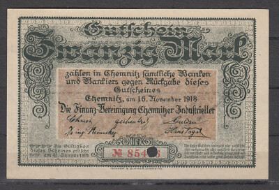 Chemnitz - Vereinigung Industrieller - 20 Mark - Geiger 079.04a) - No ...