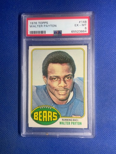 1976 Topps football Walter Payton Rookie card #148 PSA 6 EX MT | eBay