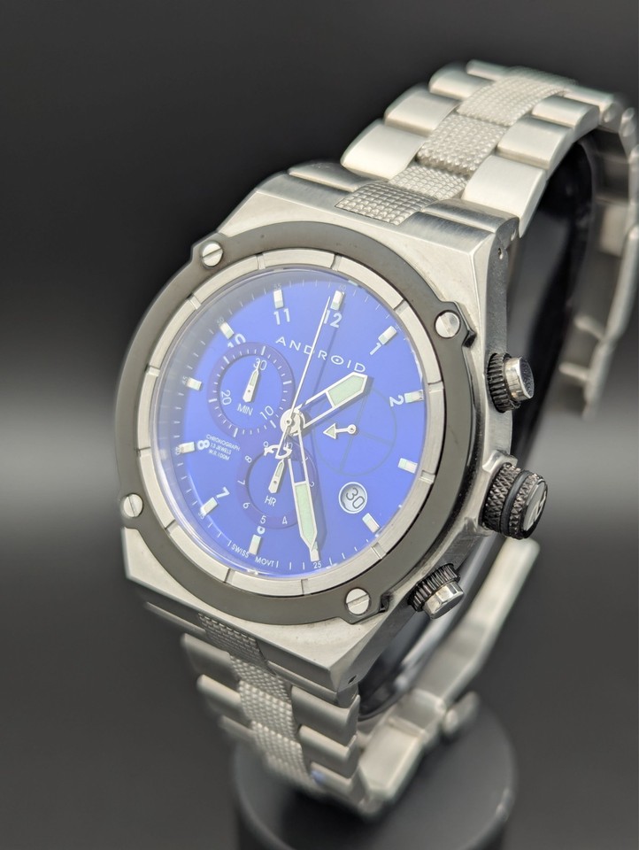 Android USA (Aragon) Interceptor Swiss Chrono 46mm watch ref. AD382BBU ...