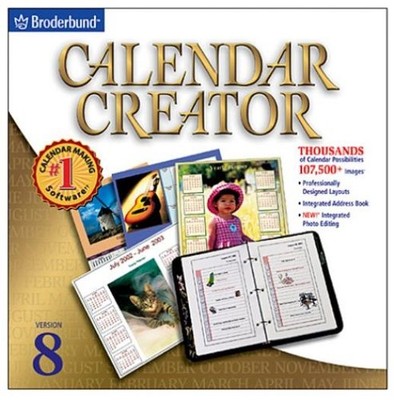 Calendar Creator 8 PC CD print personal planners, schedule organize ...