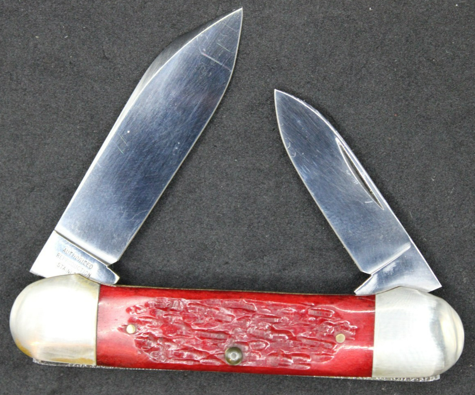 KINFOLKS CASE 2 BLADE RED USA STAINLESS POCKET KNIFE #82 | eBay