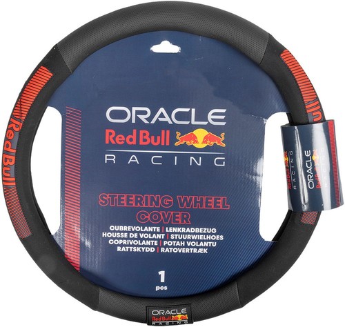 Steering Wheel Cover For Auto Powerbar Black/Red RED BULL | eBay