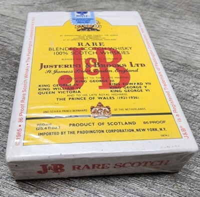 *NEW/SEALED* Vintage J&B Rare Scotch Whiskey Poker Playing Cards - Deck ...