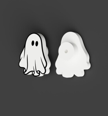 Ghost Drawer Knobs, Ghost Knobs, Handmade Knobs, Ghost Pulls, 3D ...