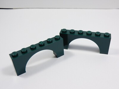 LEGO 2 Dark Green 1x6x2 Arch Bricks R2 | eBay