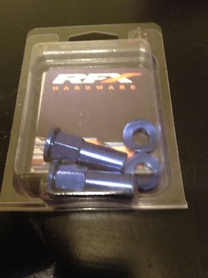 RFX BLUE ANODISED RIM LOCK NUTS & WASHERS YAMAHA YZ85 YZ125 YZ250 ...