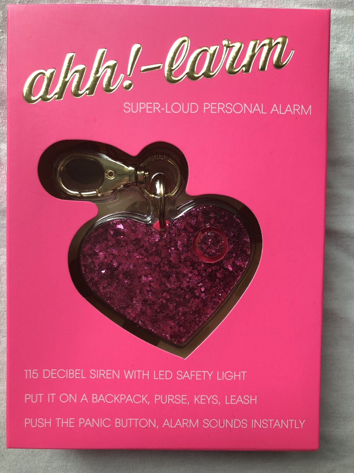 Bling Sting Ahh!-larm Personal Alarm Purse Charm with LED Light ...