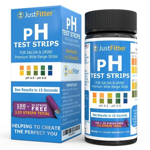 125pcs Laboratory PH Testing Strip 4.5-9.0 Dual Pad Test Saliva and ...