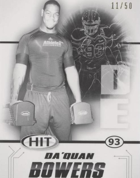 2011 SAGE Hit - Da'Quan Bowers #93 Make Ready Black /50 (RC) for sale ...