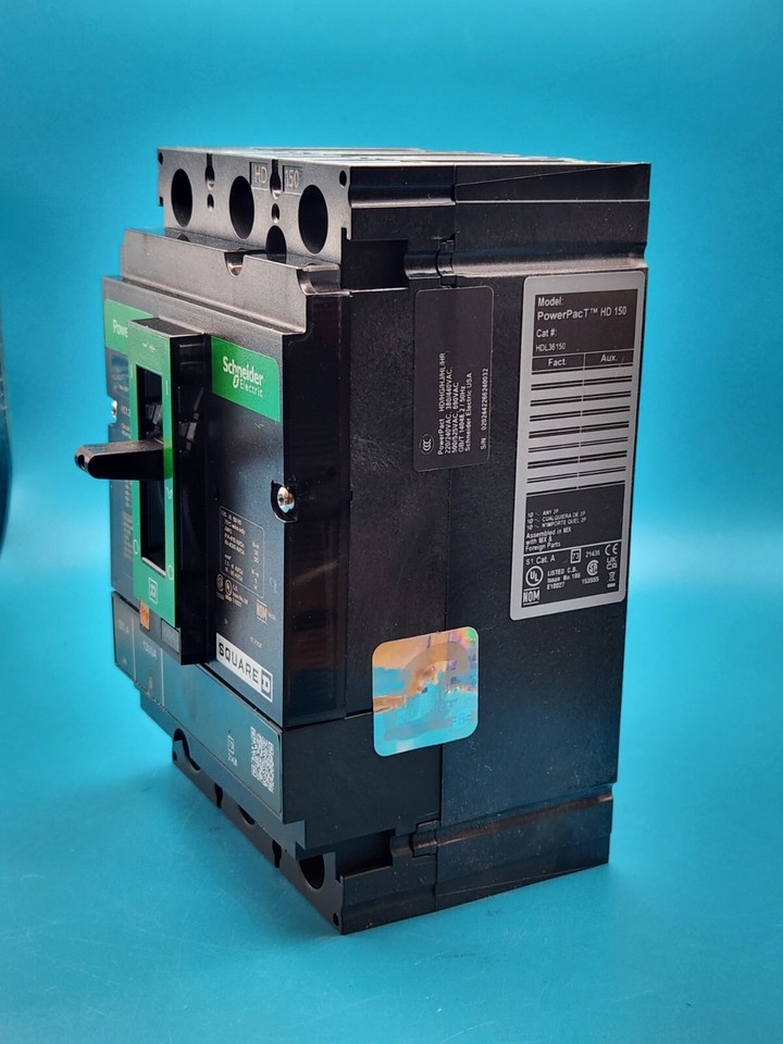 SQUARE D NEW HDL36150 600V 150A Circuit Breaker Open Box Power Pact ...