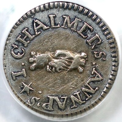 1783 W-1760 R-5 PCGS VF 35 Chalmers Threepence Colonial Coin 3P | eBay