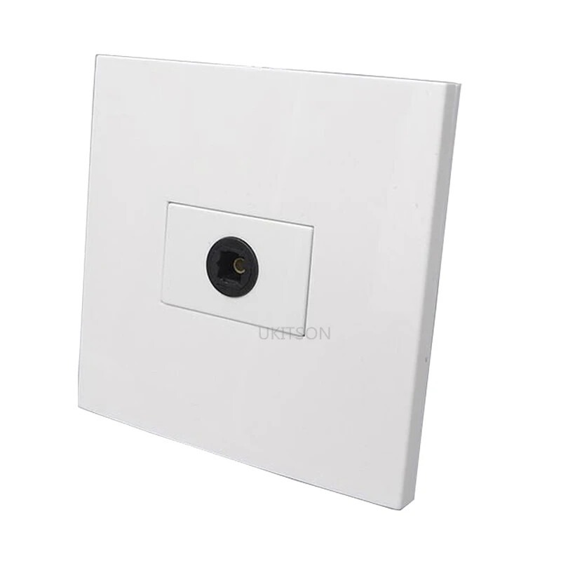 One Port Digital Optical Audio SPDIF Toslink Wall Panel Faceplate In ...