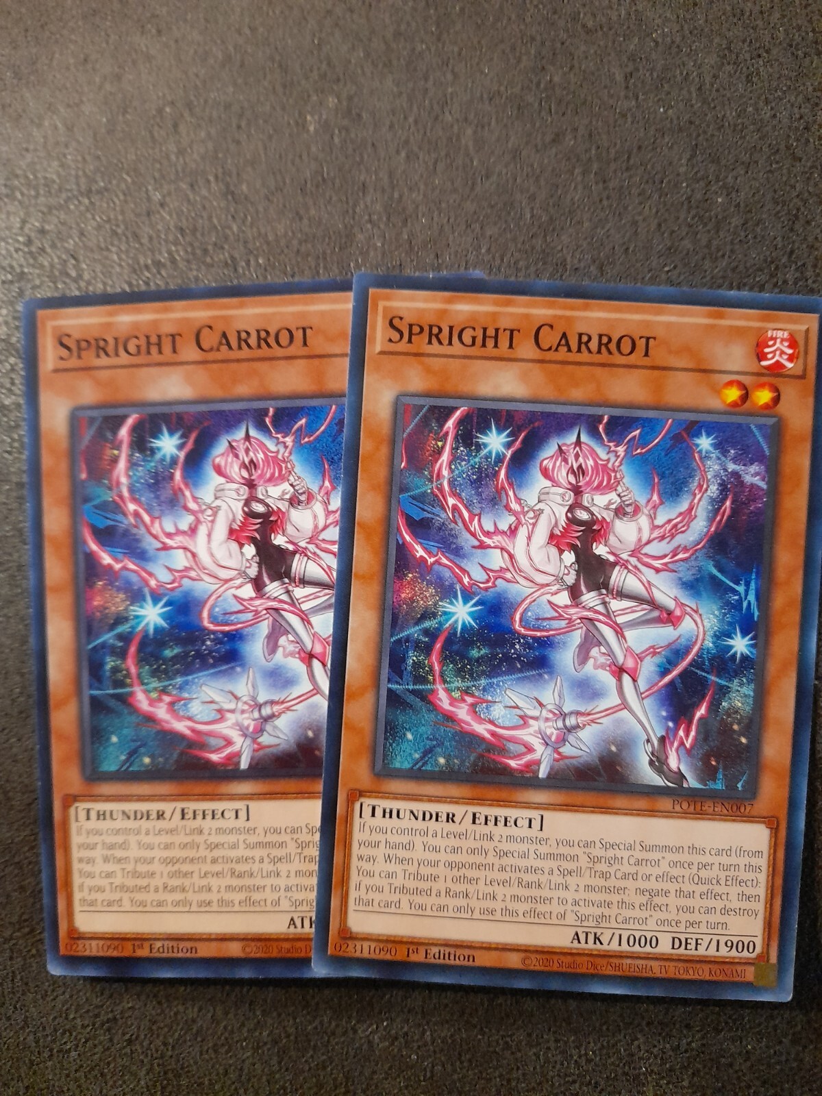 Yu-Gi-Oh! TCG Spright Carrot Power of the Elements POTE-EN007 1st ...