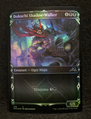 MTG, Dokuchi Shadow-Walker (Showcase), Kamigawa: Neon Dynasty 339 Foil ...