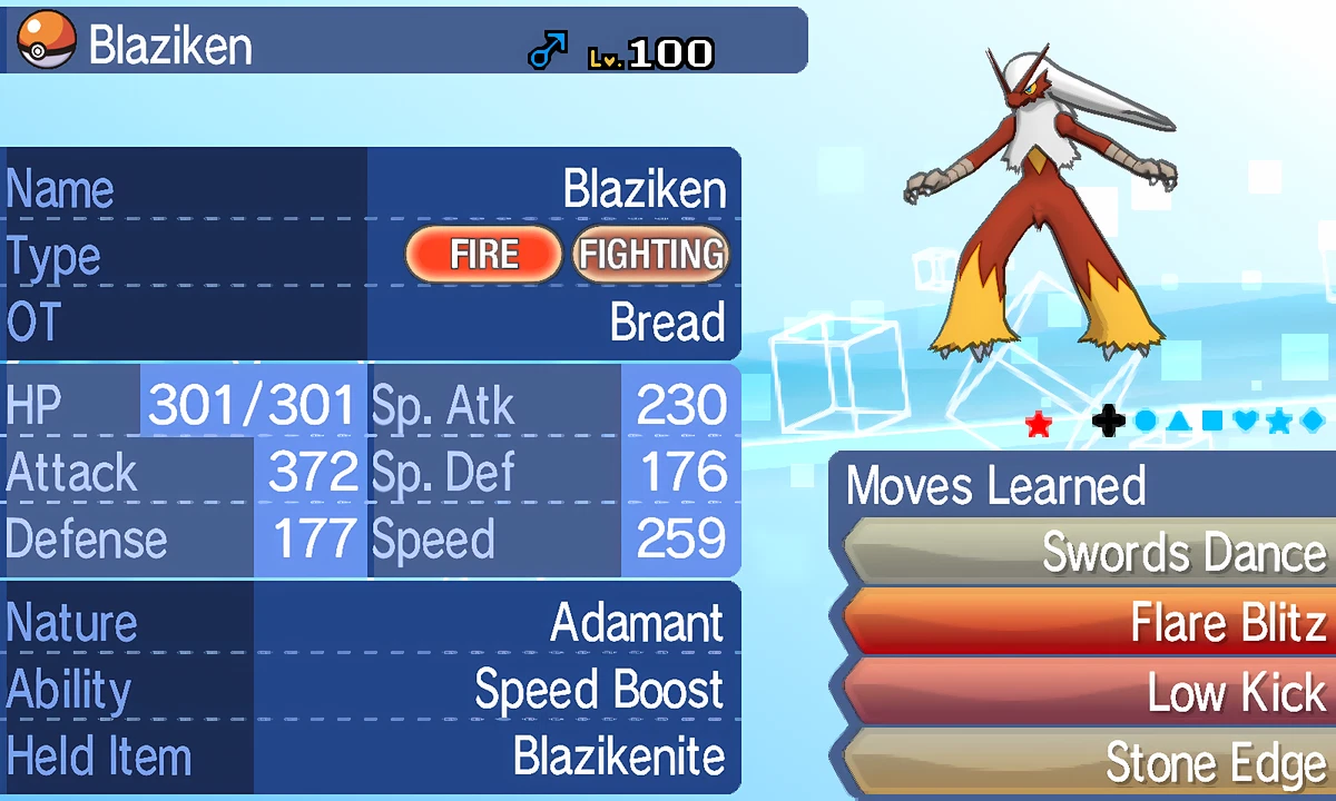 Pokemon X And Y Shiny Mega Blaziken