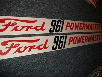 1957 - 1961 FORD TRACTOR 961 POWERMASTER DECALS PAIR | eBay