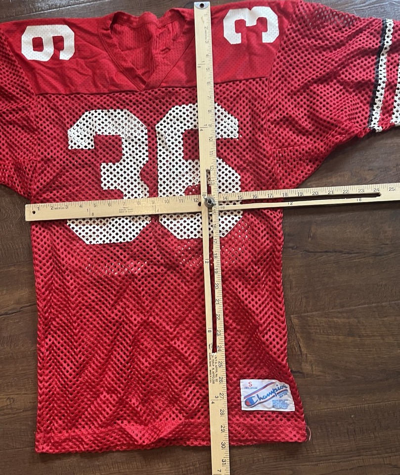Vintage Ohio State Champion fishnet football jersey 80s Small | eBay