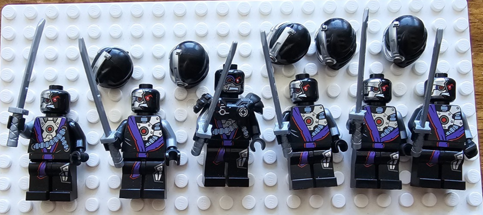 LEGO Ninjago Nindroid Minifigure Lot of 6 including General Cryptor ...