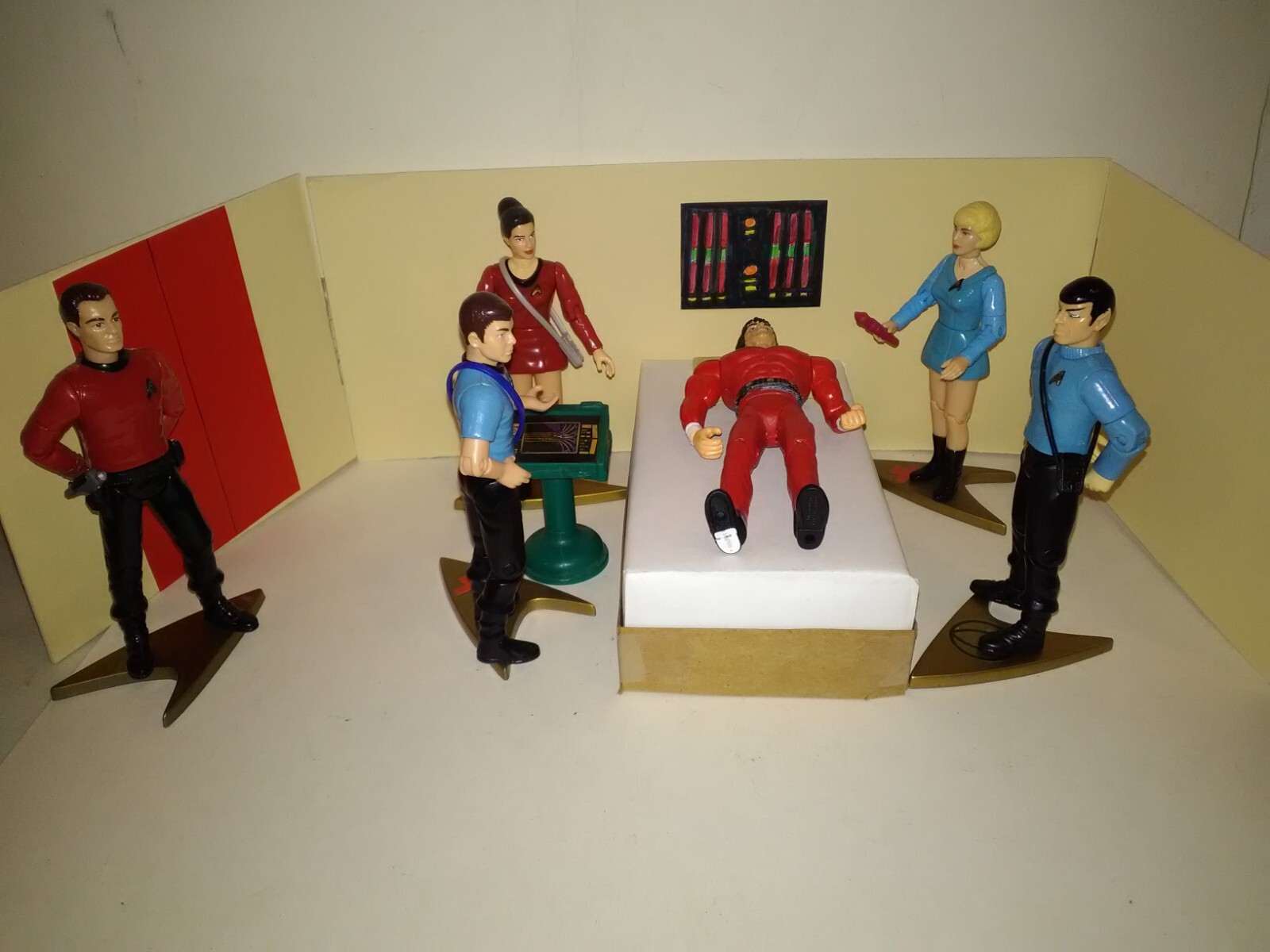 Custom made star trek sick bay with playmates figures | eBay