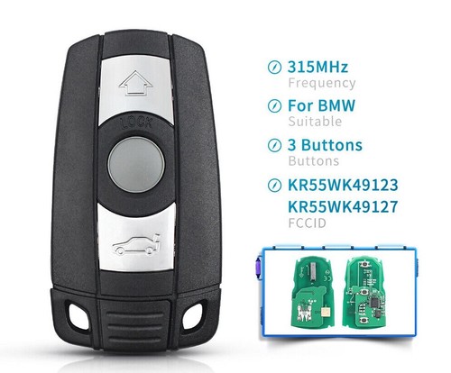 Fits BMW 315Mhz / 868MHz PCF7945 Complete Transponder Remote Key | eBay ...