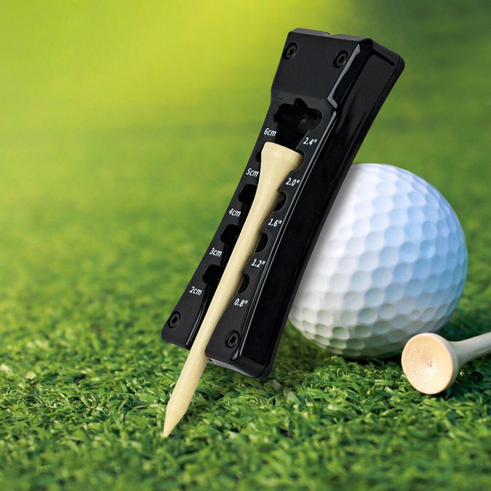 Golf Tee Height Gauge Golf Divot Repair Tool and Tee Holder Golf Tee ...