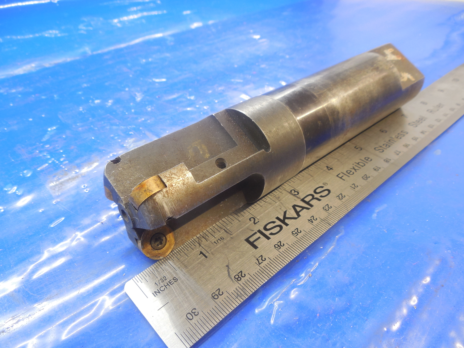 SANDVIK 1 1/2 DIA INDEXABLE INSERT END MILL HOLDS 3 RNMG 1/2" D CARBIDE ...