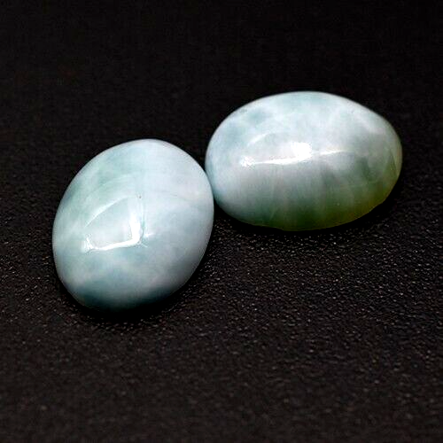 Natural Blue pectolite Larimar 2.60 Ct Oval Shape Certified loose ...