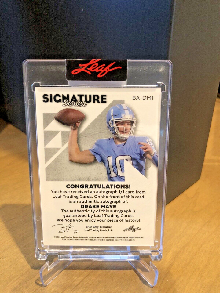 DRAKE MAYE - 2023 Leaf Signature Series 🔥 SPACE 🔥ROOKIE/AUTO/AUTOGRAPH ...