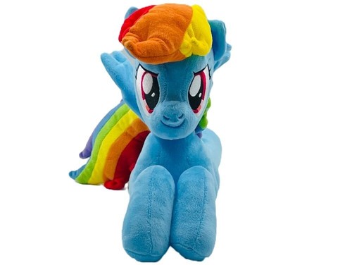 Hasbro My Little Pony Cuddle Rainbow Dash Plush Plushie Sitting ...