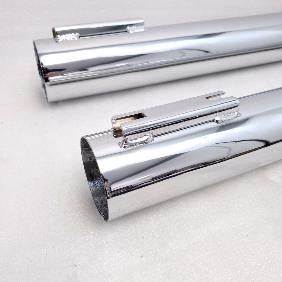 SAMSON Silver Bullet Shorty Mufflers Harley Touring Removable Tips DS ...