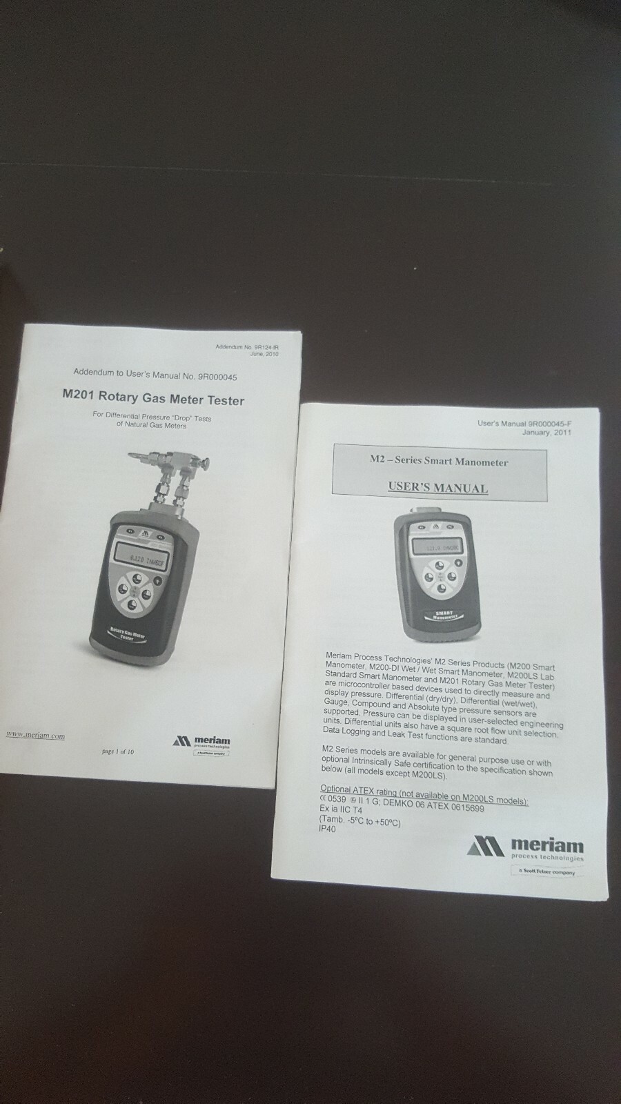 Meriam M201-DN0200 Rotary Gas Meter Tester, 0-200" H2O | eBay