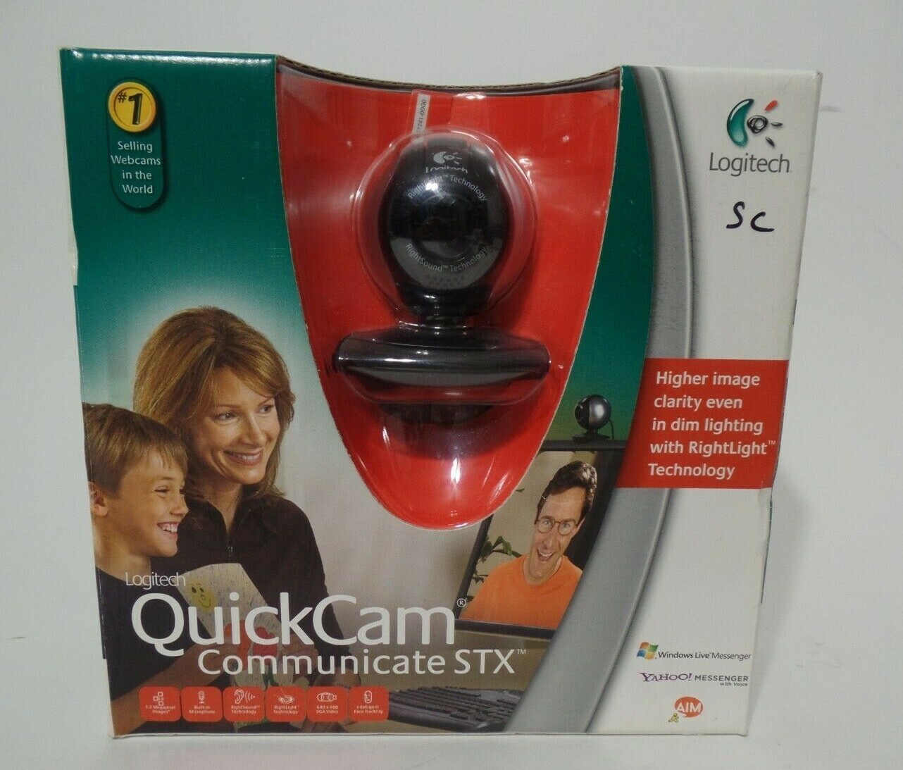 Logitech QuickCam Communicate STX - Web Cam - (961464-0403) - NOB 97855039491| eBay
