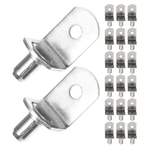 Reinforced Metal Shelf Support Pegs Silver L Shaped Pins for Furniture ...